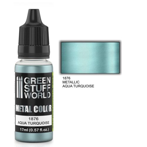 Green Stuff World 1876 Metal Paint - AQUA TURQUOISE