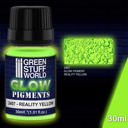 Green Stuff World 2407 Glow Pigments - Reality Yellow