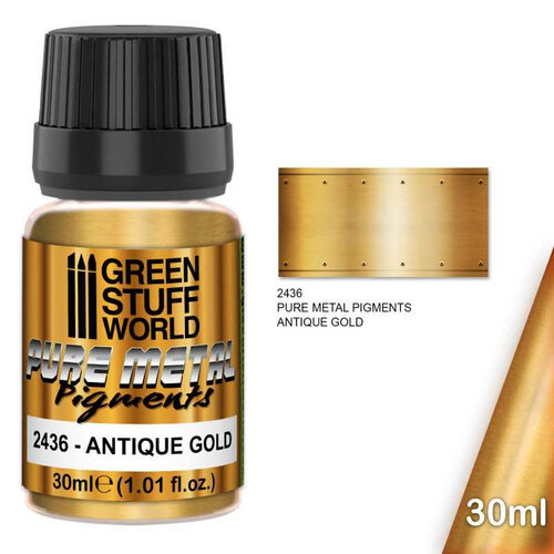 Green Stuff World 2436 Pure Metal Pigments - Antique Gold