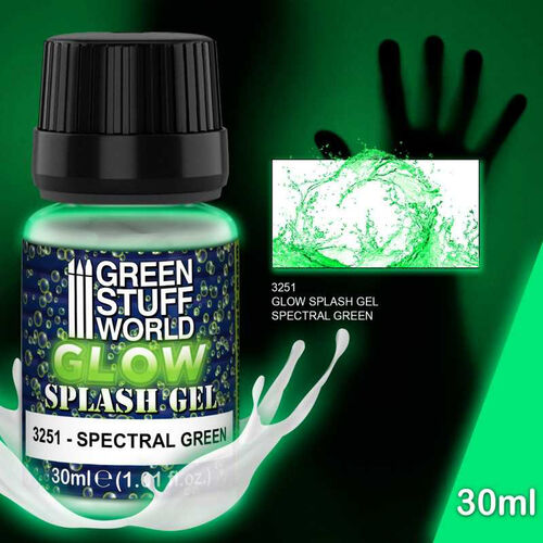 Green Stuff World 3251 Splash Gel Glow - Spectral Green Acrylic