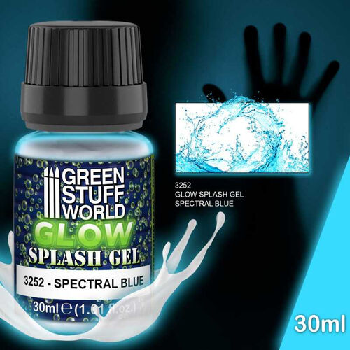 Green Stuff World 3252 Splash Gel Glow - Spectral Blue Acrylic