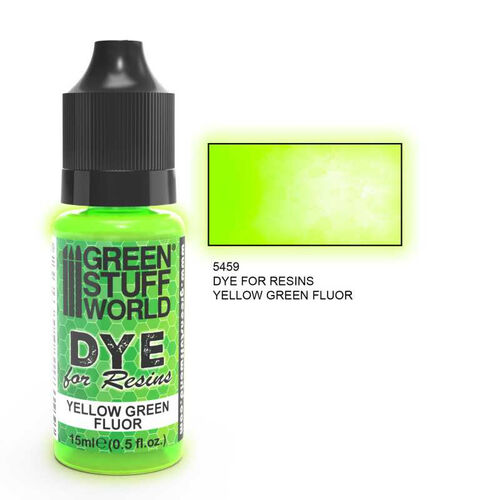 Green Stuff World 5459 Dye For Resins - Yellow Green Fluor