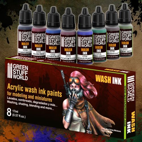 Green Stuff World 9350 Paint Set - WASH Inks