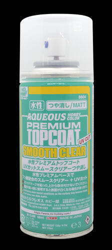 Mr.Hobby B-604 Mr. Aqueous Premium Top Coat UV-Cut Smooth Clear (Matt)