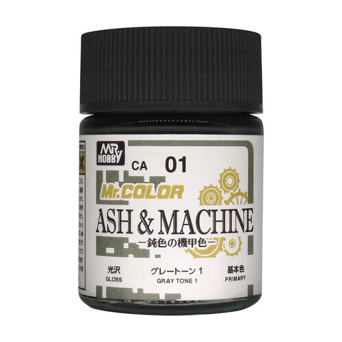 NEW! Mr.Hobby CA-01 CA01 Ash & Machine Gray Tone 1 Gloss