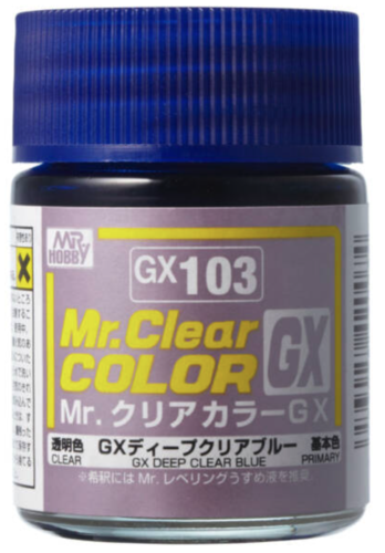 Mr.Hobby GX-103 GX103 Deep Clear Blue
