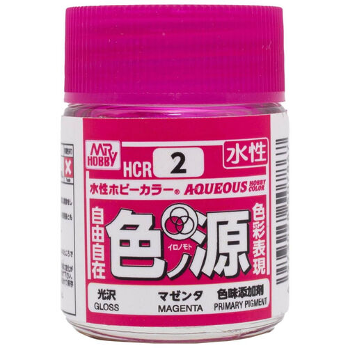 Mr.Hobby HCR-2 HCR-02 Primary Color Pigments - Magenta Gloss (Aqueous)
