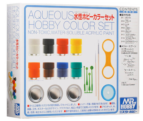Mr.Hobby HS-30 HS30 Aqueous Hobby Color Set (8 colors)