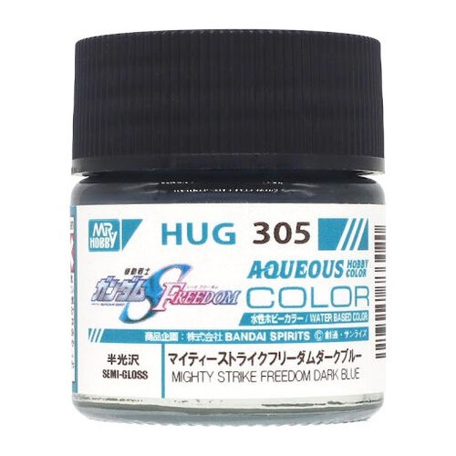 Mr.Hobby HUG305 Mr.Aqueous Gundam Color - Mighty Strike Freedom Dark Blue Semi-Gloss
