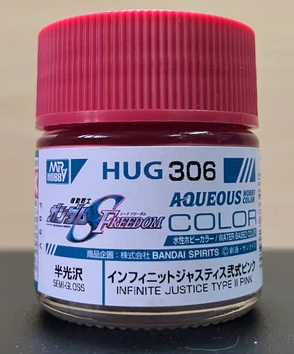 Mr.Hobby HUG306 Mr.Aqueous Gundam Color - Infinite Justice Type Pink Semi-Gloss
