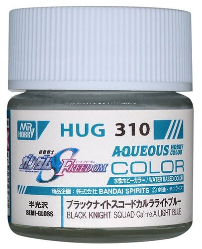 Mr.Hobby HUG310 Mr.Aqueous Gundam Color - Black Knight Squad Cal-re A Light Blue Semi-Gloss