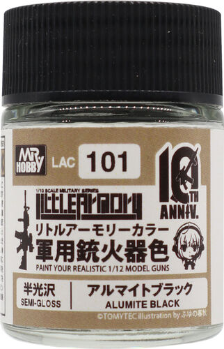 Mr.Hobby LAC101 Little Armory Color, 10th Anniversary Color - Alumite Black