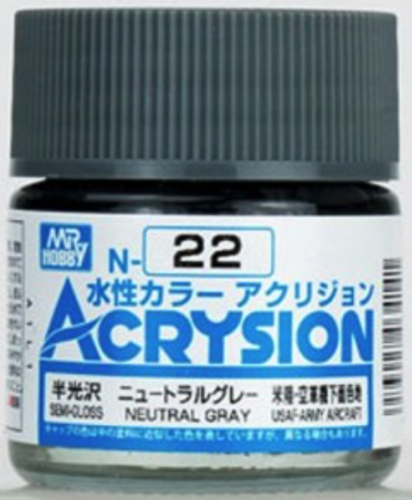 Mr.Hobby N022 Gray Semi Gloss