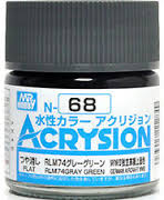 Mr.Hobby N068 RLM74 Gray Green Flat