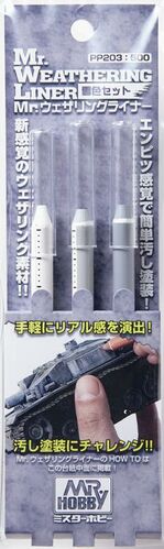 Mr.Hobby PP203 Mr.Weathering Liner Snow Color Set
