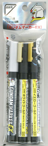 Mr.Hobby XGMS100 Gundam Marker EX Plated Silver And Gold (Set)