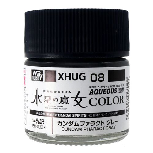Mr.Hobby XHUG-08 XHUG08 Aqueous Gundam Pharact Gray, Semi-Gloss
