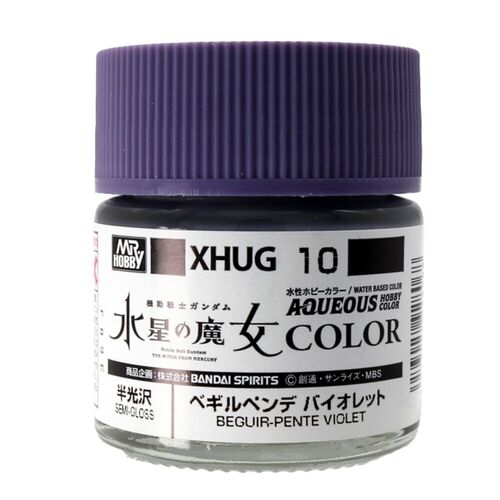 Mr.Hobby XHUG-10 XHUG10 Aqueous Gundam Beguir-Pente Violet, Semi-Gloss