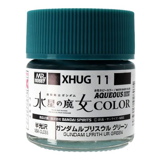 Mr.Hobby XHUG-11 XHUG11 Aqueous Gundam Lfrith UR Green, Semi-Gloss