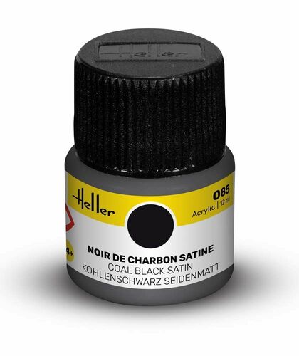 Heller 9085 085 Coal Black - Satin