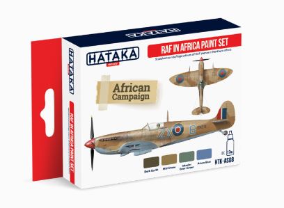 Hataka Hobby HTK-AS08 RAF in Africa paint set