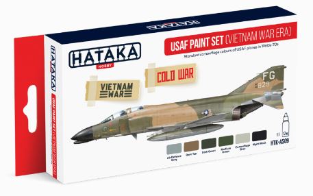 Hataka Hobby HTK-AS09 USAF Paint Set (Vietnam war era)