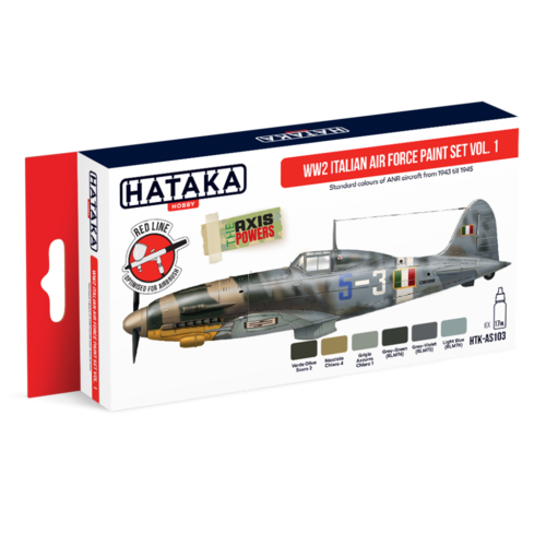 Hataka Hobby AS103 WW2 Italian Air Force paint set vol.1