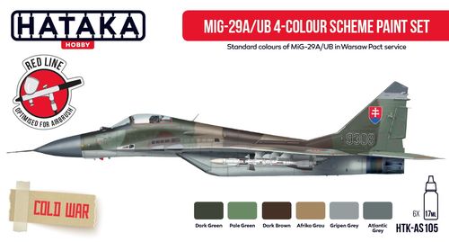 Hataka Hobby AS105 MIG-29A/UB 4-colour scheme paint set