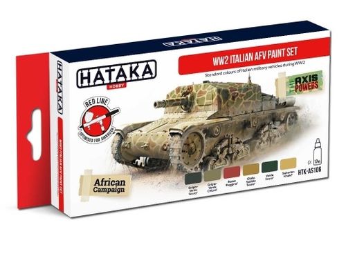 Hataka Hobby AS106 WW2 Italian AFV paint set
