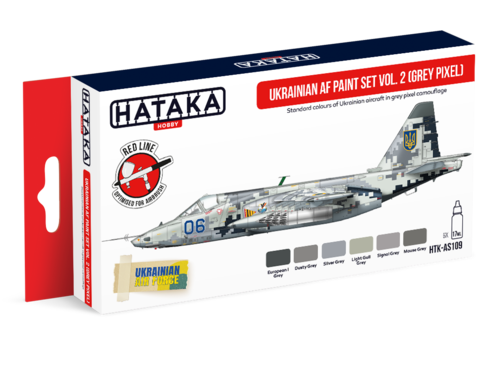Hataka Hobby AS109 ХТК-АС109 Украиниан АФ Вол. 2 (Греи Пикел) Паинт Сет