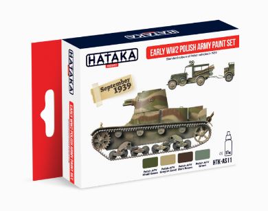 Hataka Hobby HTK-AS11 Early WW2 Polish Army paint set