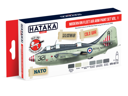 Hataka Hobby HTK-AS113 Modern RN Fleet Air Arm vol. 1 Paint Set