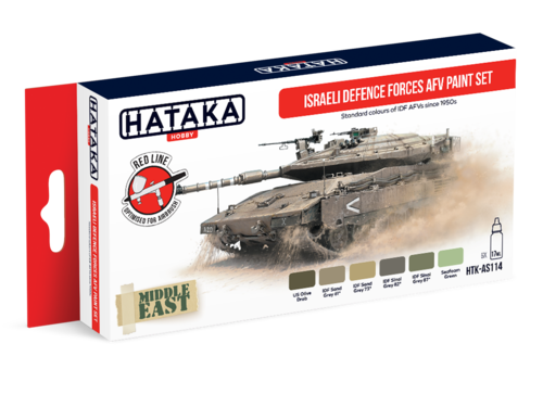 Hataka Hobby HTK-AS114 Israeli Defence Forces AFV Paint Set
