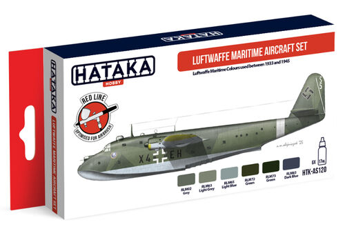 Hataka Hobby HTK-AS120 Luftwaffe Maritime Aircraft Paint Set