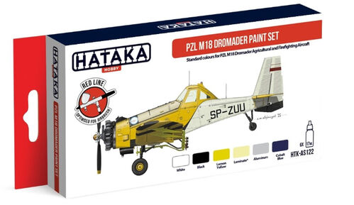 NEW! Hataka Hobby HTK-AS122 PZL M18 Dromader Paint Set