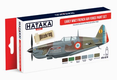 Hataka Hobby HTK-AS16 Early WW2 French Air Force paint set