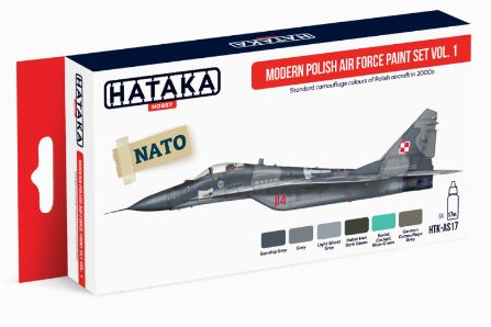 Hataka Hobby HTK-AS17 Modern Polish Air Force paint set vol. 1