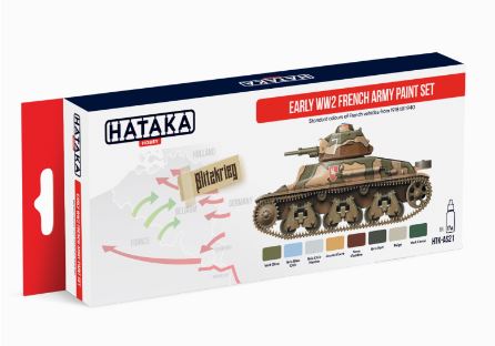 Hataka Hobby HTK-AS21 Early WW2 French Army paint set
