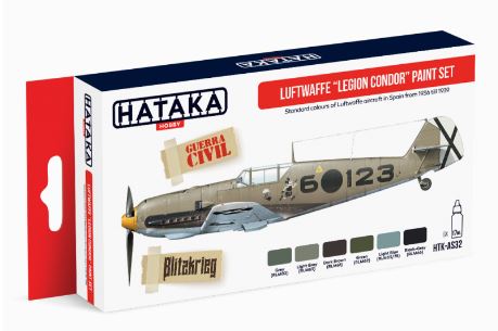 Hataka Hobby HTK-AS32 Luftwaffe "Legion Condor" Paint Set