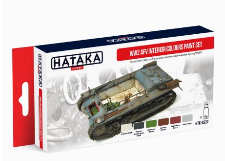 Hataka Hobby HTK-AS37 WW2 AFV Interior Colours paint set