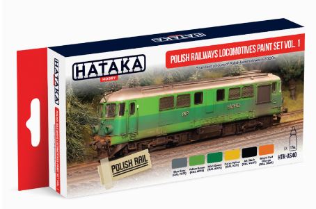 Hataka Hobby HTK-AS40 Polish Railways locomotives paint set vol. 1