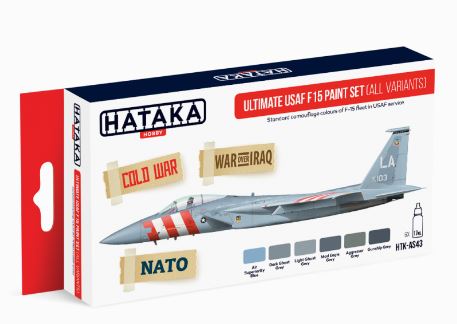 Hataka Hobby HTK-AS43 Ultimate USAF F15 Paint Set (All variants)