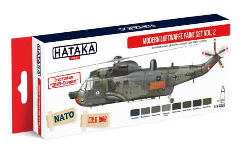 Hataka Hobby HTK-AS55 Modern Luftwffe paint set vol. 2
