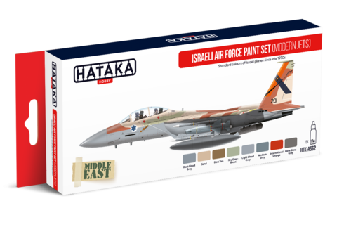 Hataka Hobby HTK-AS62 Israeli Air Force paint set (modern jets)