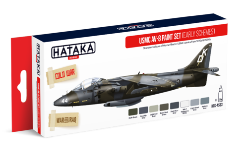 Hataka Hobby HTK-AS63 USMC AV-8 paint set (early schemas)