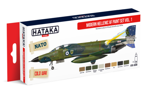 Hataka Hobby HTK-AS68 Modern Hellenic AF Paint Set vol. 1