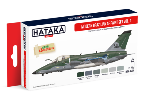 Hataka Hobby HTK-AS74 Modern Brazilian AF paint set vol. 1