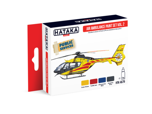 Hataka Hobby HTK-AS79 Air Ambulance (HEMS) paint set vol. 2