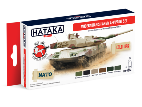 Hataka Hobby HTK-AS84 Modern Danish Army AFV paint set