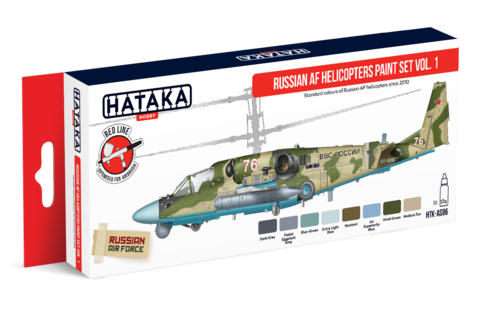Hataka Hobby HTK-AS86 Russian AF Helicopters paint set vol.1